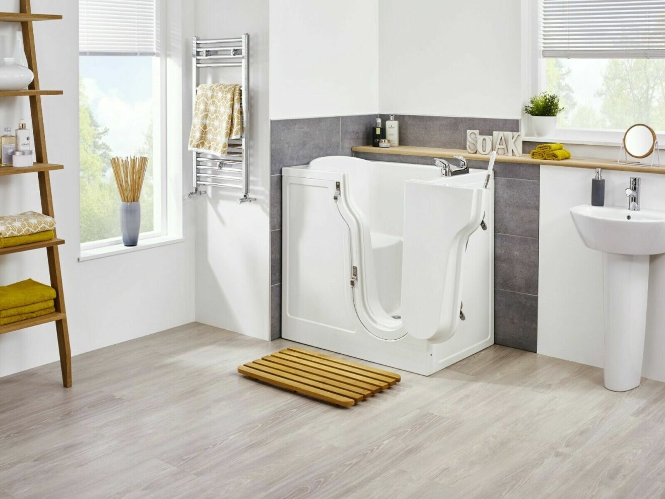 Access Vermont Compact Walk-In Bath 950mm x 660mm - Deep Soak - With ...