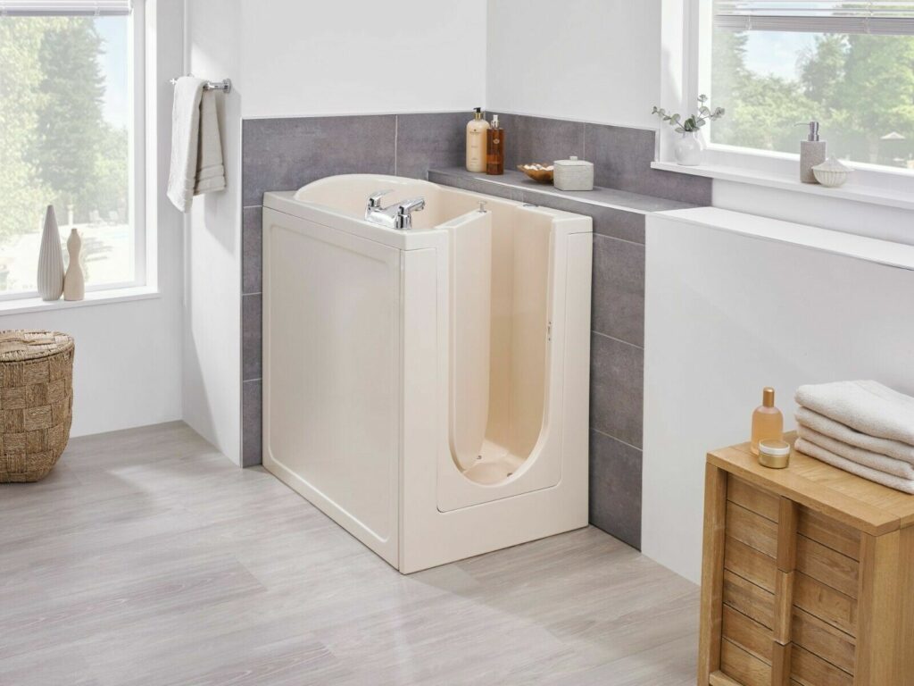 Florida Compact Walk-In Bath 980mm x 660mm x 930mm - Deep Soak - With ...