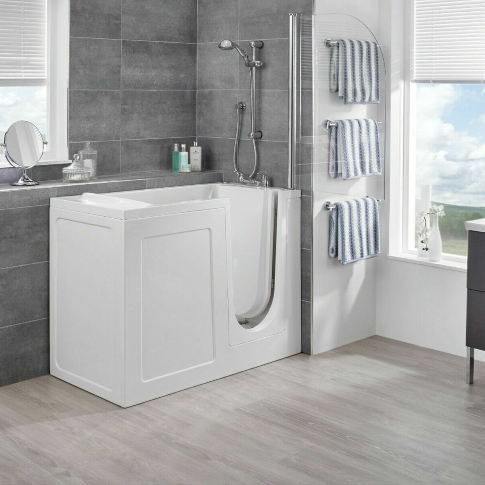 Access Georgia Midi Length Walk-In Bath 1245mm x 660mm - Deep Soak ...