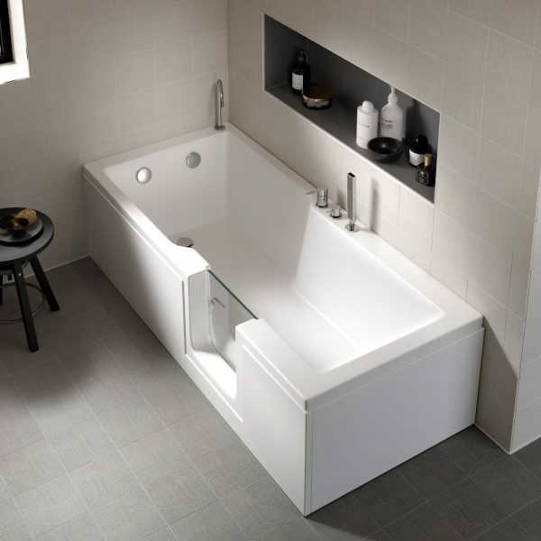 Bathe Easy Evolve Walk In Bath 1700mm x 750mm Including Panels with ...